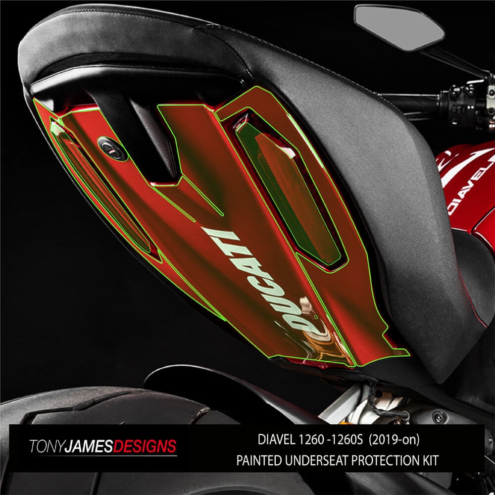 DIAVEL 1260-1260S (2019-2022) PAINTED UNDERSEAT PROTECTION KIT Paint ...